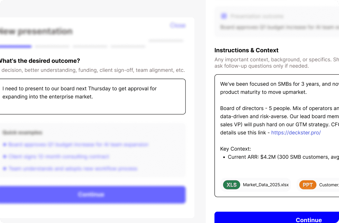 Deckster | AI copilot for high-stakes presentations - TRY FREE