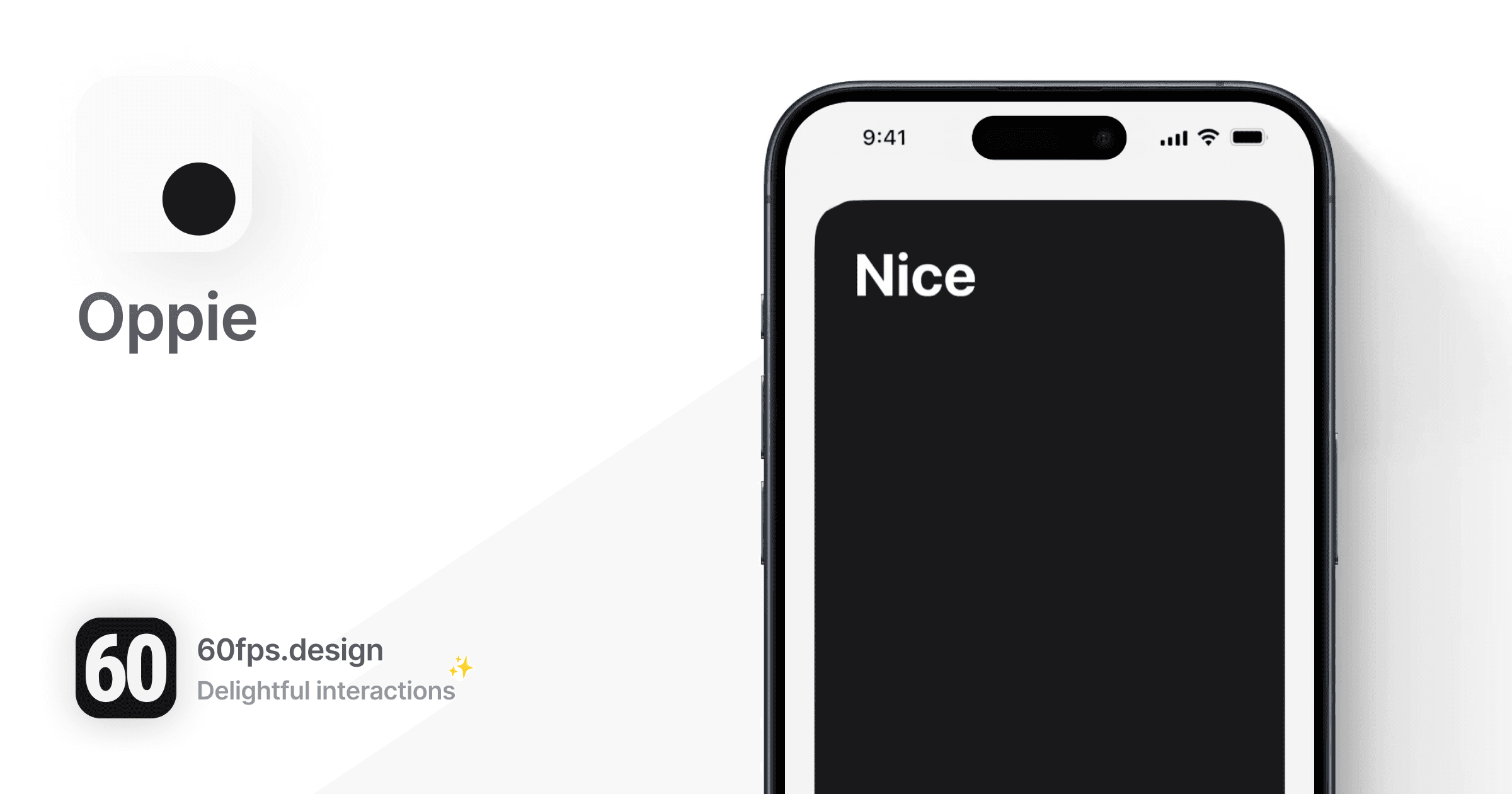 Oppie iOS App UI/UX animation