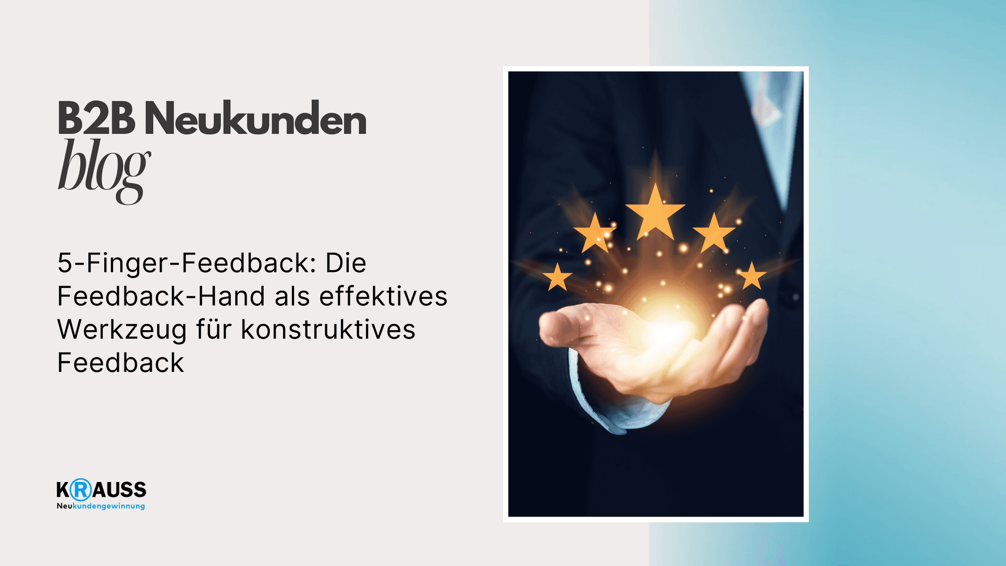 5-Finger-Feedback: Die Feedback-Hand als effektives Werkzeug für ...