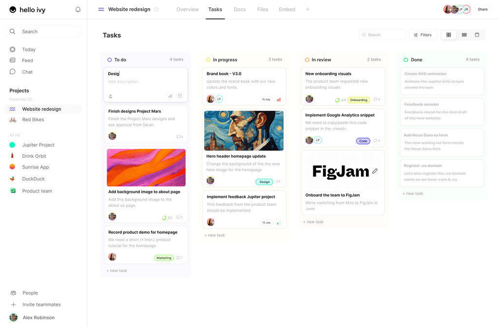 Hello Ivy - Project Management Software Exclusively Designed for Design ...