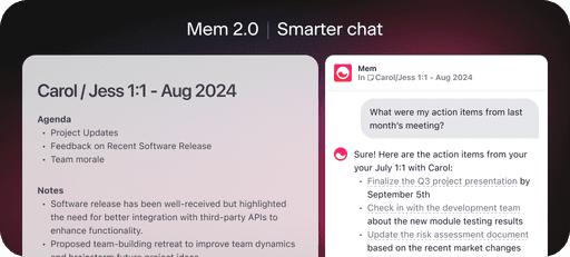 Mem 2.0 Dev Update #3: Smarter Chat - Mem – Your AI Thought Partner