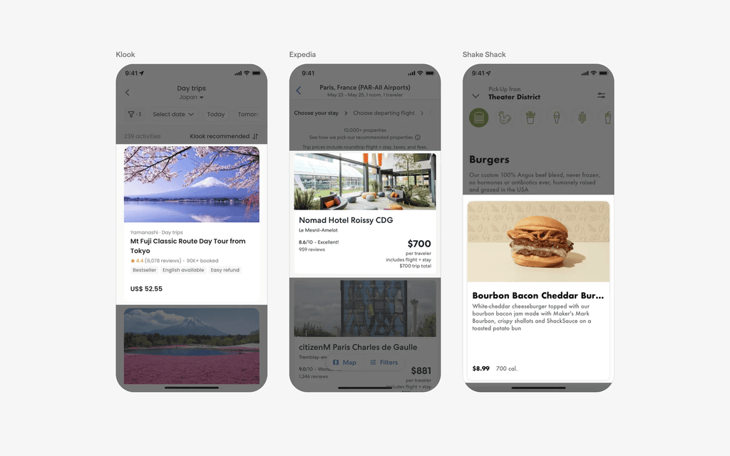 Card UI Design: Best practices, Design variants & Examples | Mobbin ...