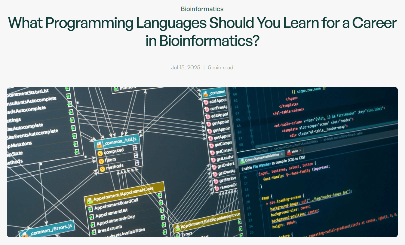 What Programming Languages Should You Learn for a Career in Bioinformatics? - Bversity