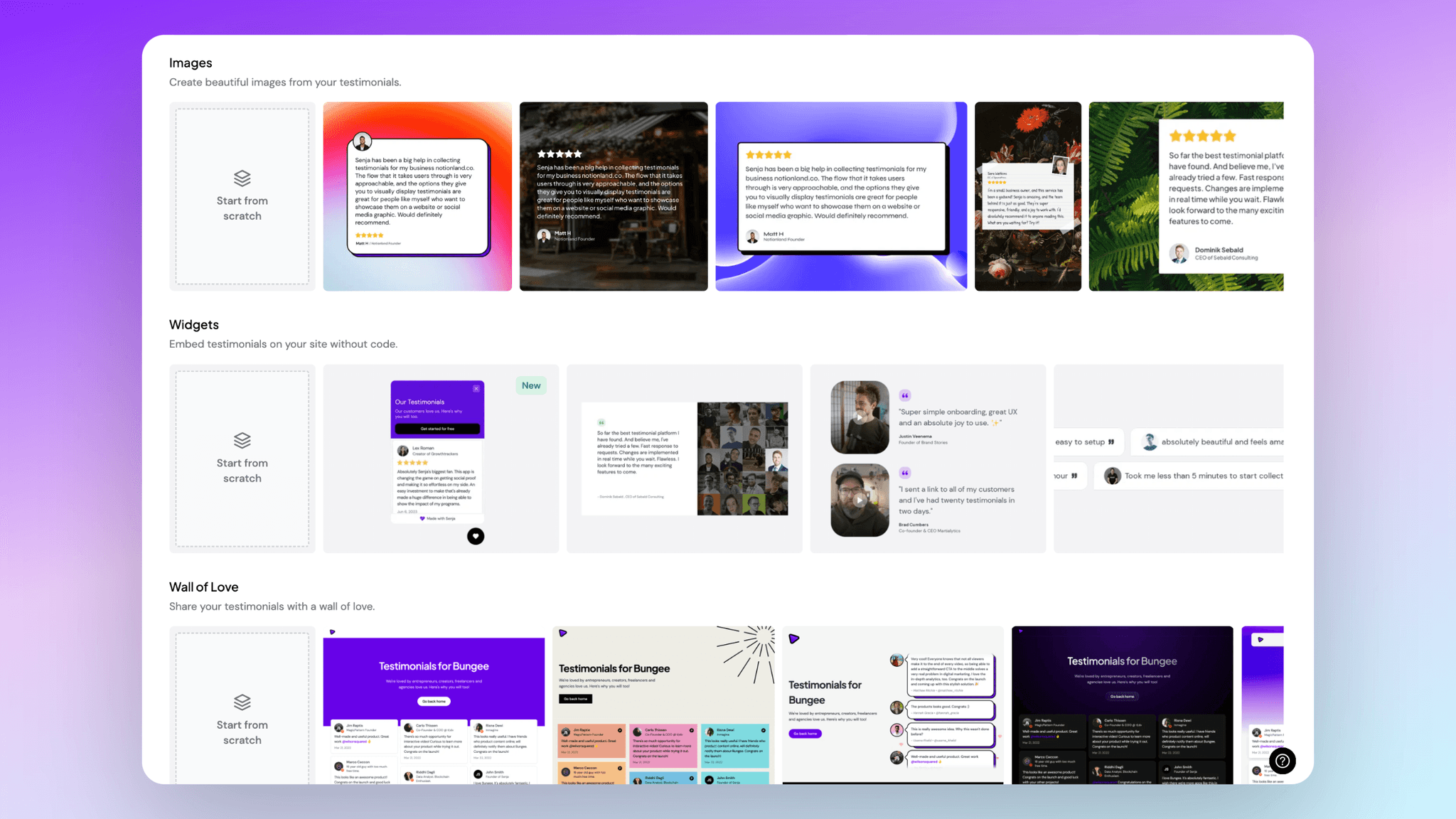 Testimonial collection software - The 5 best [22 analyzed] - Senja