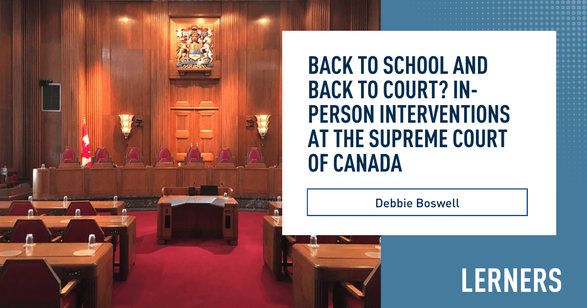 Back to School and Back to Court? In-person Interventions at the ...