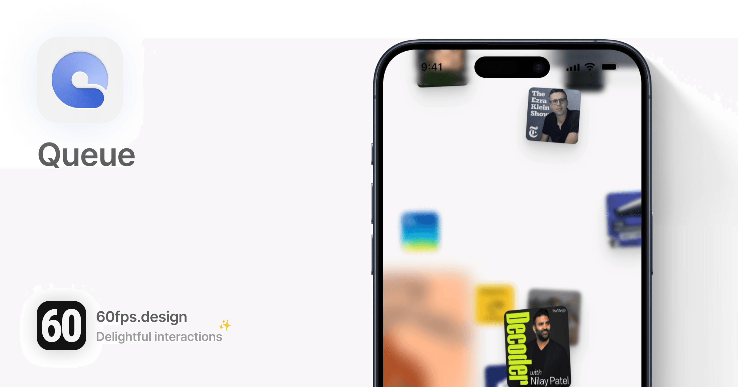 Queue iOS App UI/UX animation