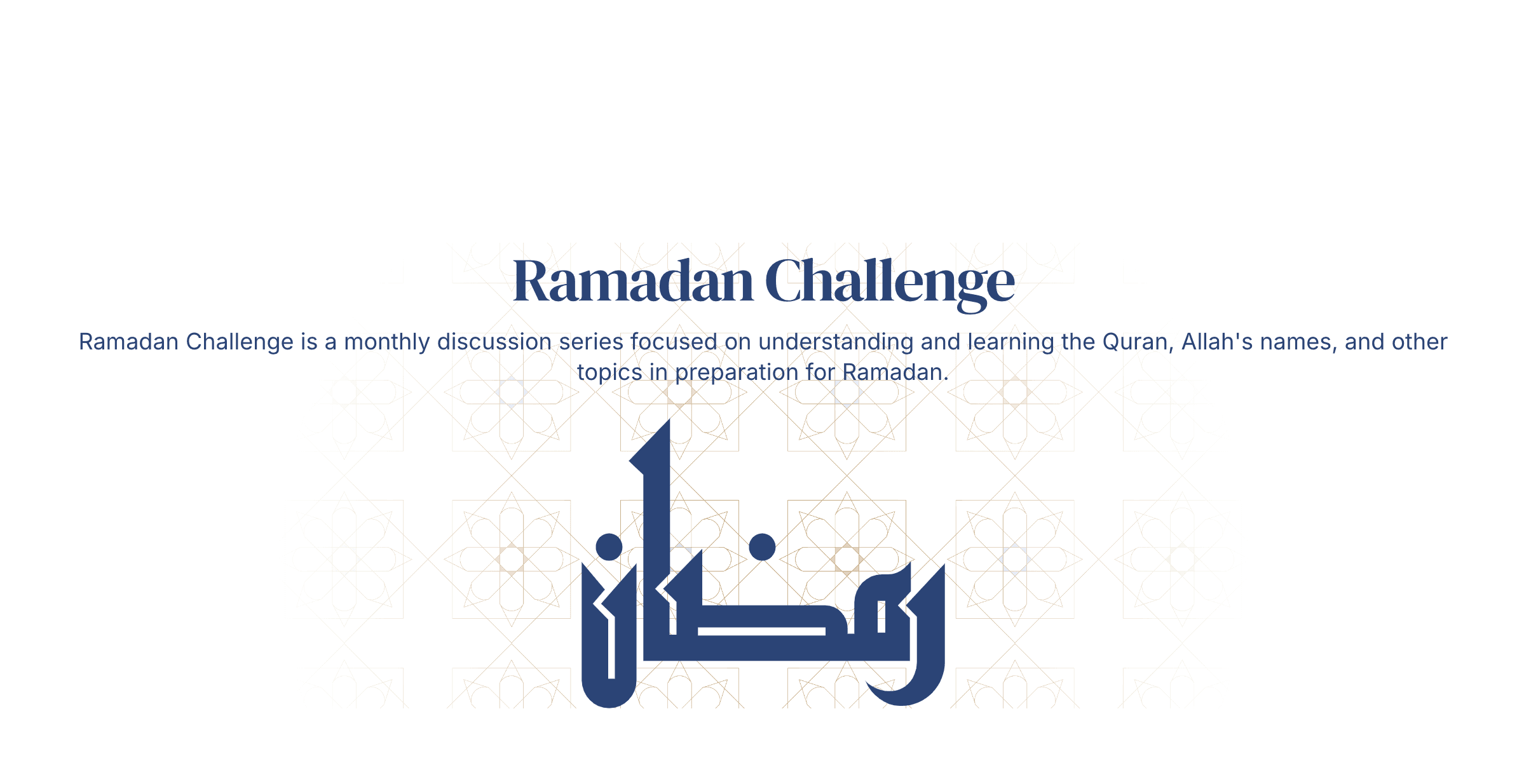 Ramadan Challenge