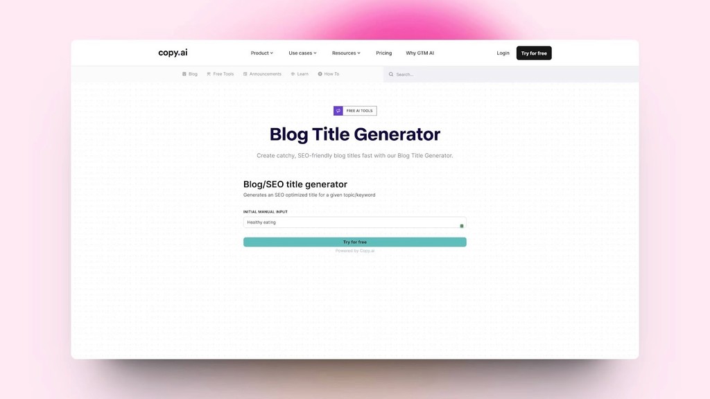 10 Best Blog Title Generators To Craft Catchy Blog Titles
