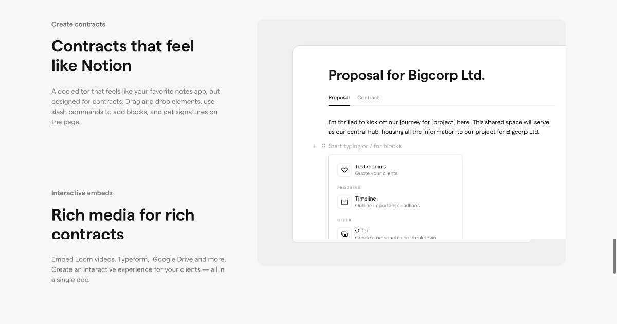 SaaS Landing Page Example: Features with Notch