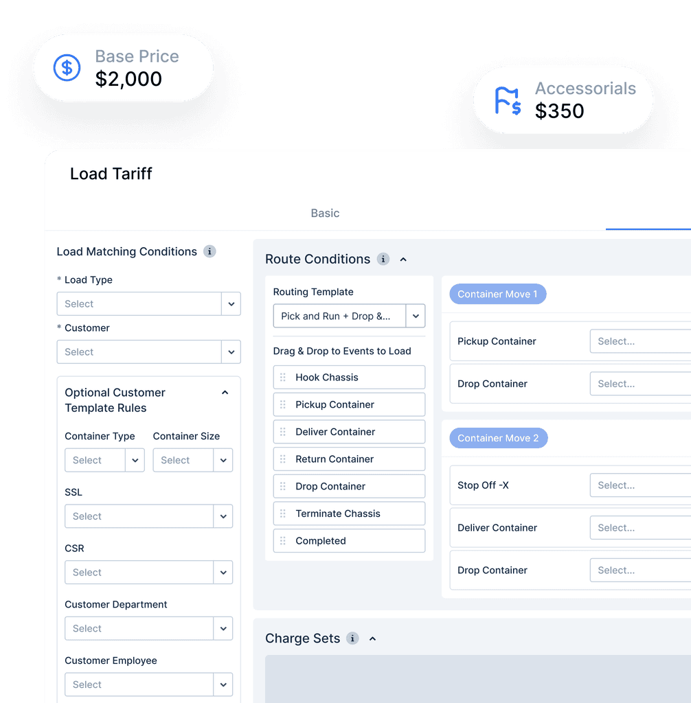 Drayage Accessorial Charges | Tariff Calculation | Accessorials