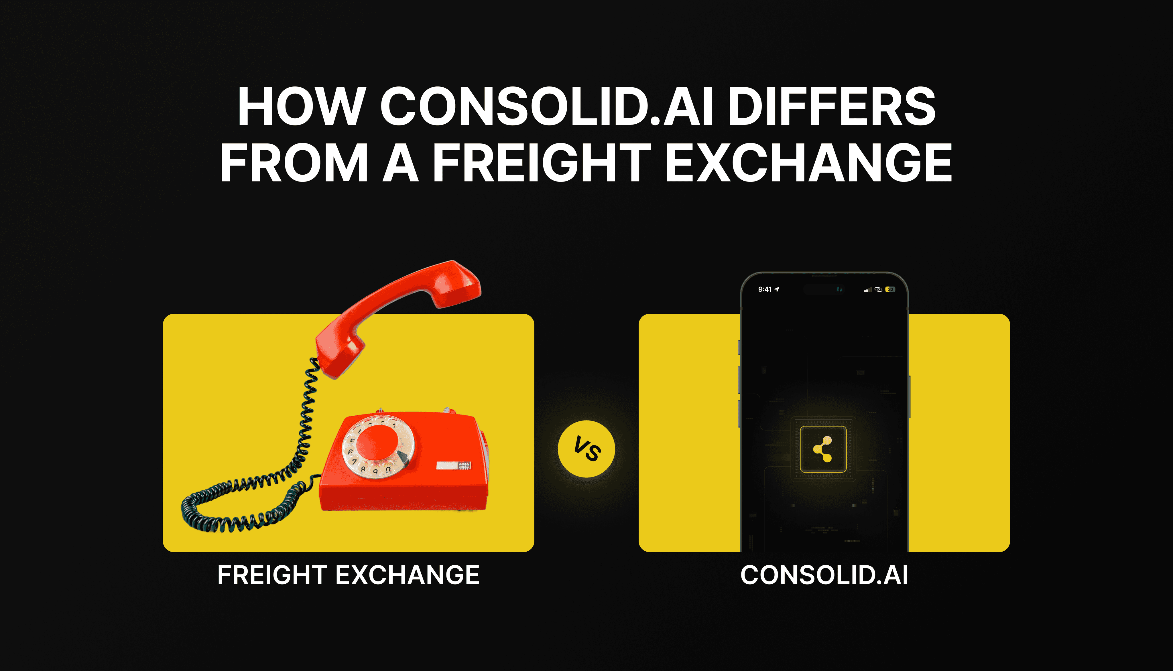 How CONSOLID.AI differs from a freight exchange - My Framer Site