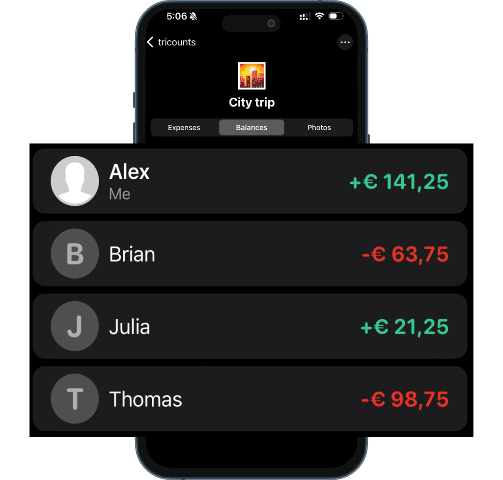 Simplify Group Expenses | tricount