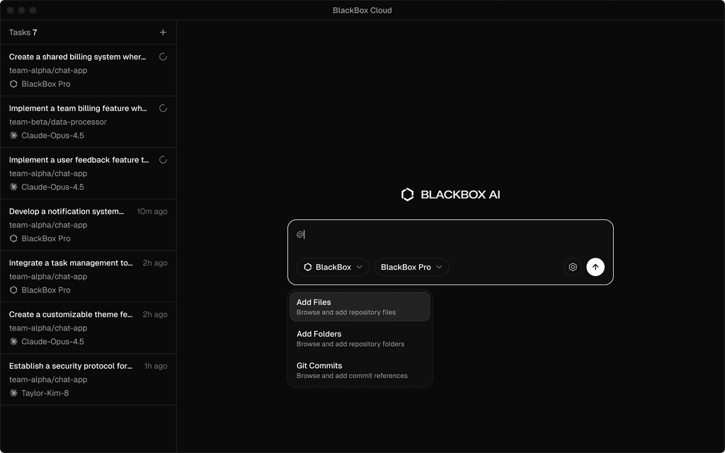 BLACKBOX Remote Agents
