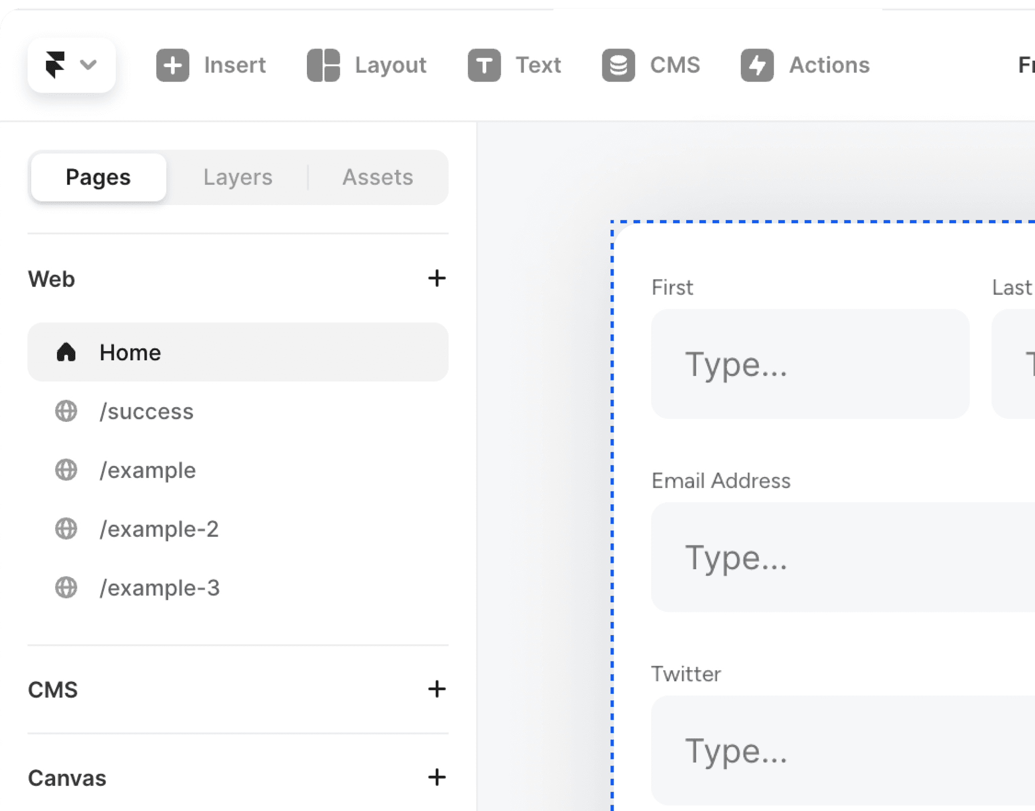 How to Add Dynamic Value Display to a Form - FramerForms | Insert Frame