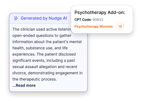 Nudge - AI Powered SOAP Notes for Mental Health