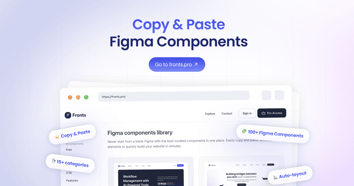 Testimonials - Fronts Figma Components Library