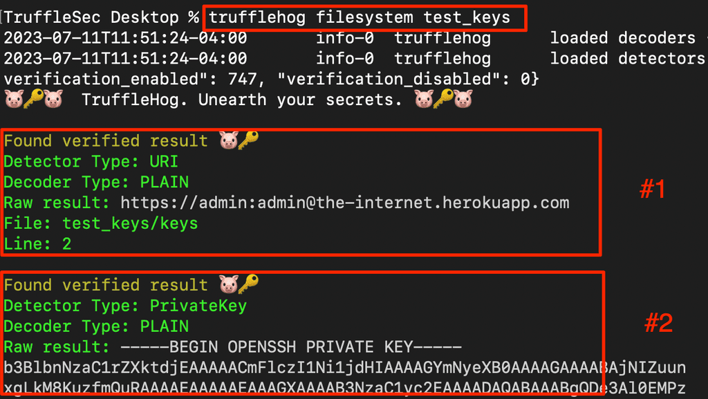 TruffleHog Commands: Git vs Filesystem Truffle Security Co.