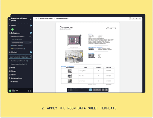 How to Create Room Data Sheets Linked to Revit