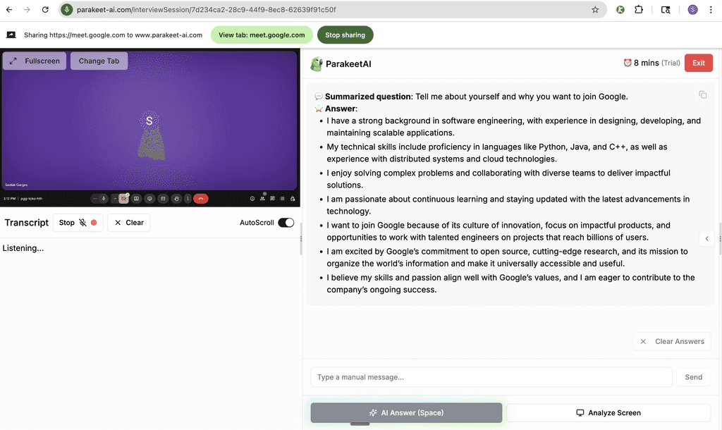 Parakeet AI Review 2025 - Interview Sidekick - AI-Powered Interview ...