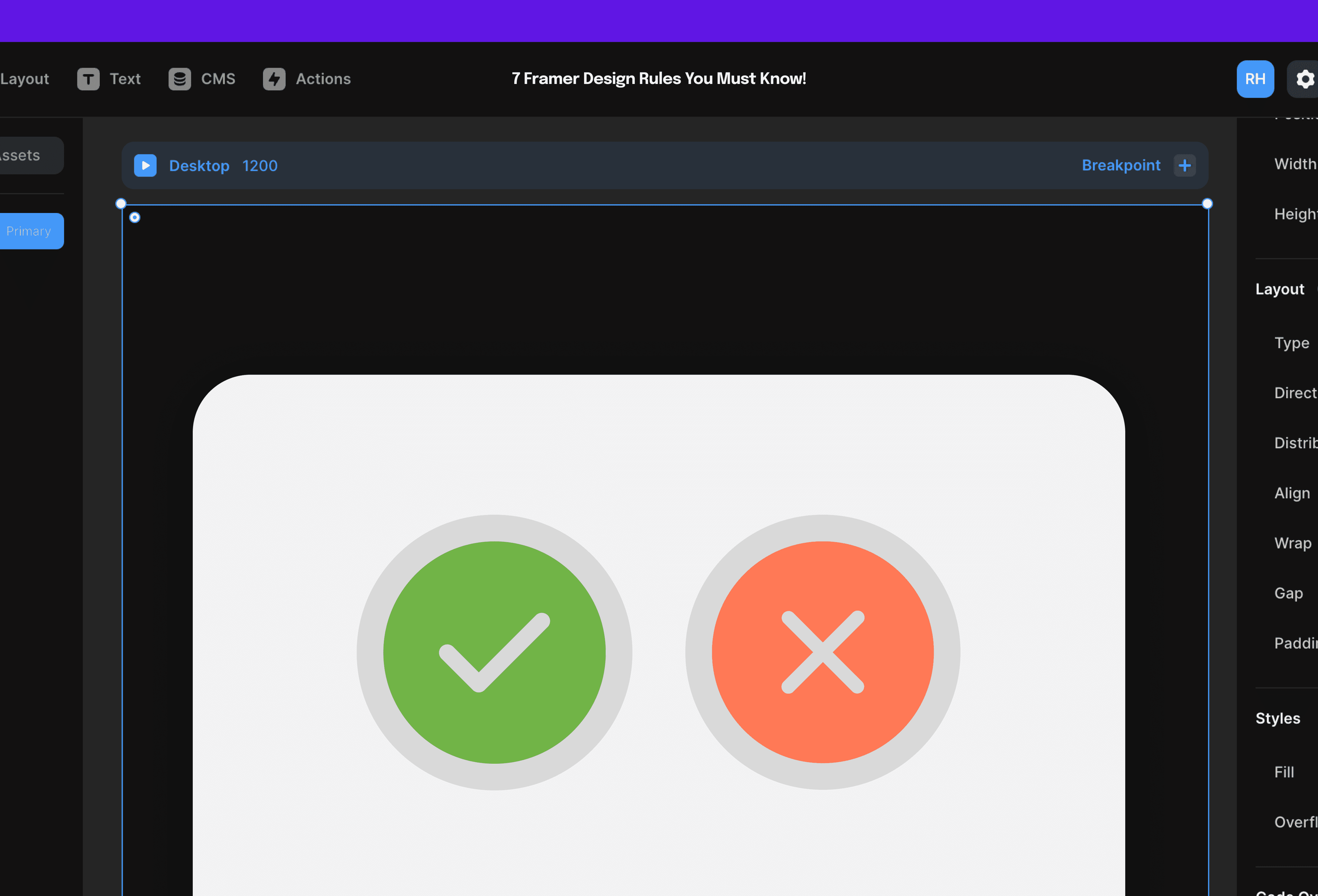 How to create a custom search bar on Framer | Insert Frame