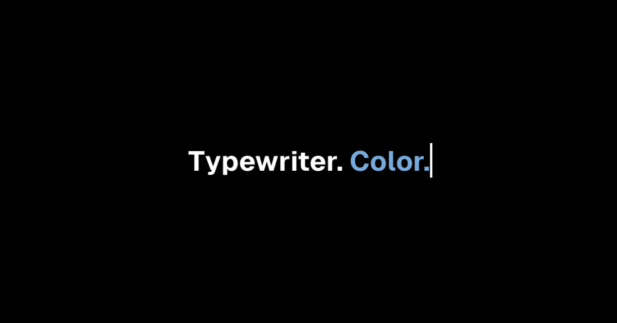 Framer Text Typewriter typography component | Framer Snippets