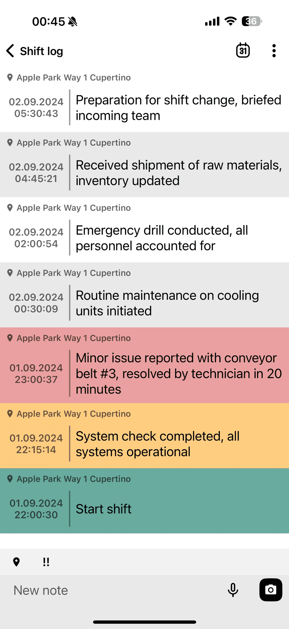 Timestamp Notes App – Lognote