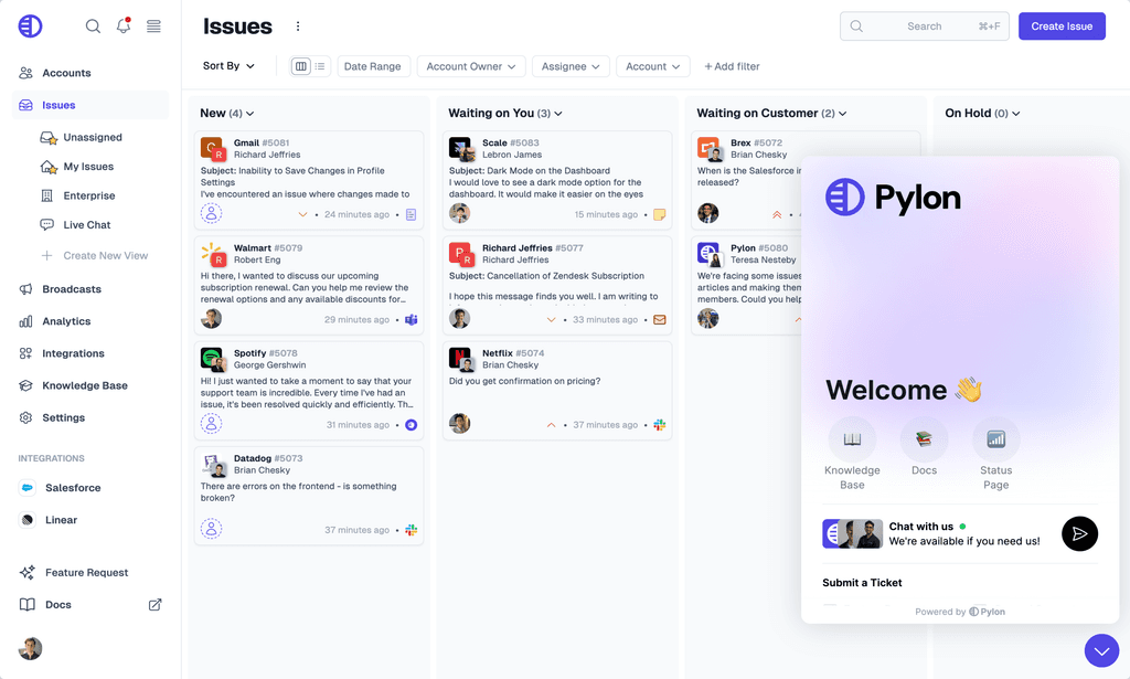 Pylon - Modern Support Platform for B2B