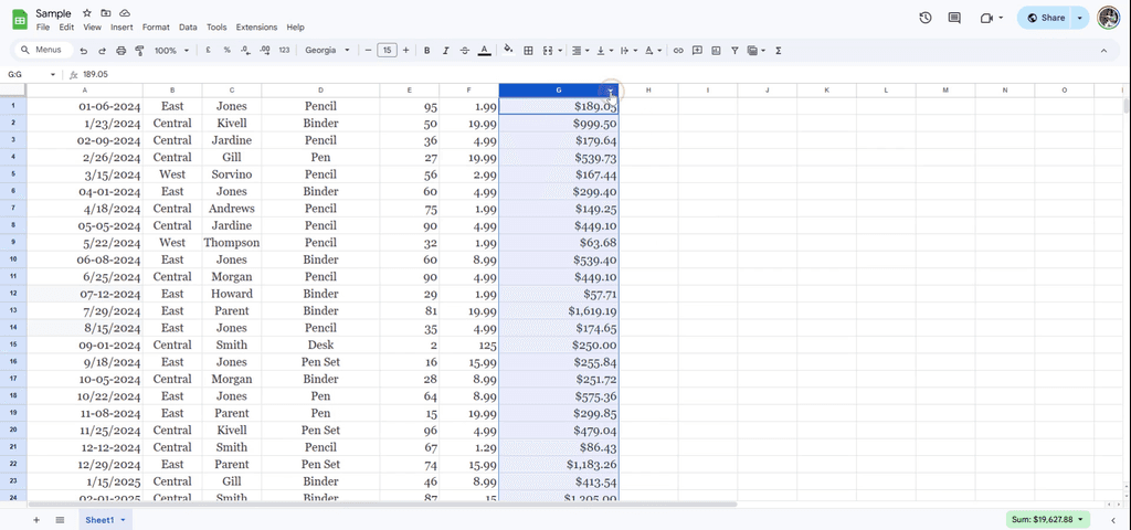 Cómo ordenar datos en Google Sheets - Guía alfabética y numérica - Guía en vídeo de 1 minuto