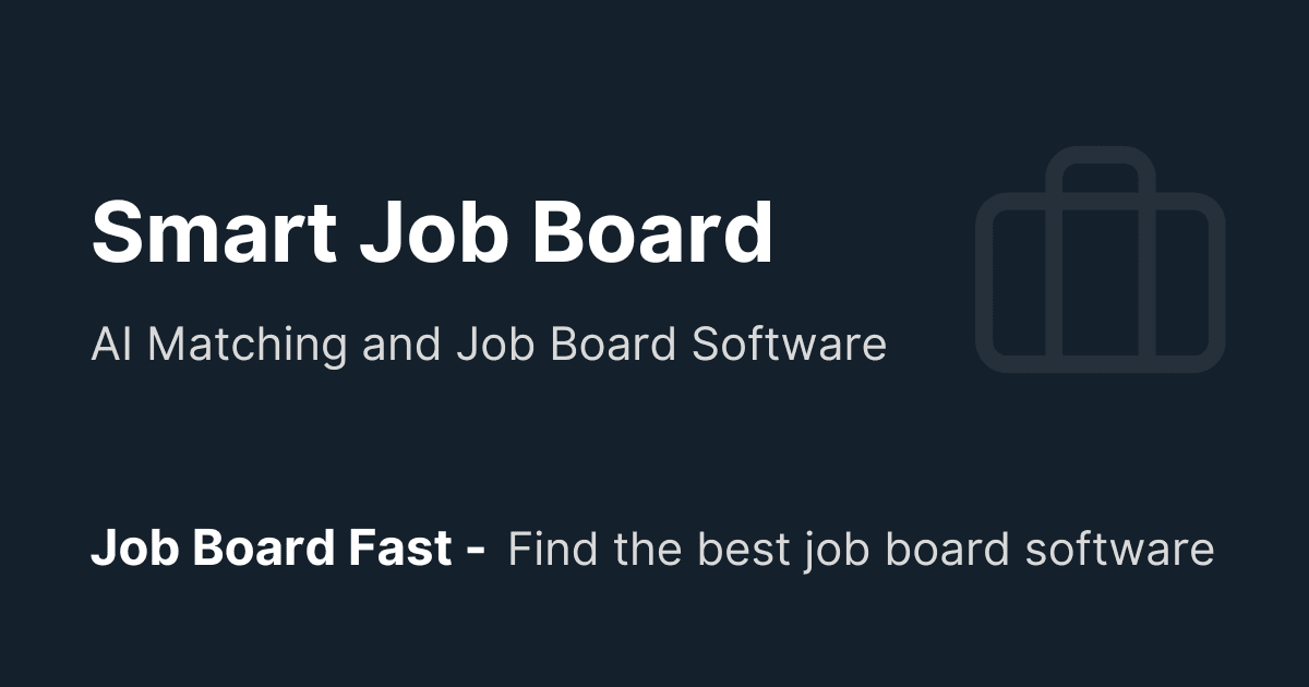 Smart Job Board | Best Job Board Software | Job Board Fast