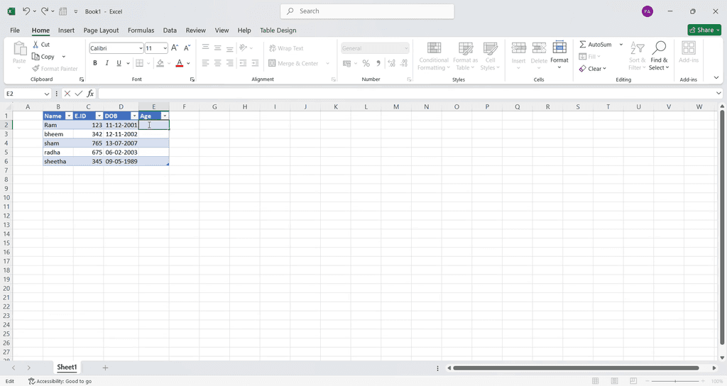 How To Calculate Age In Excel – Simple Formula Guide - 1 minute video guide
