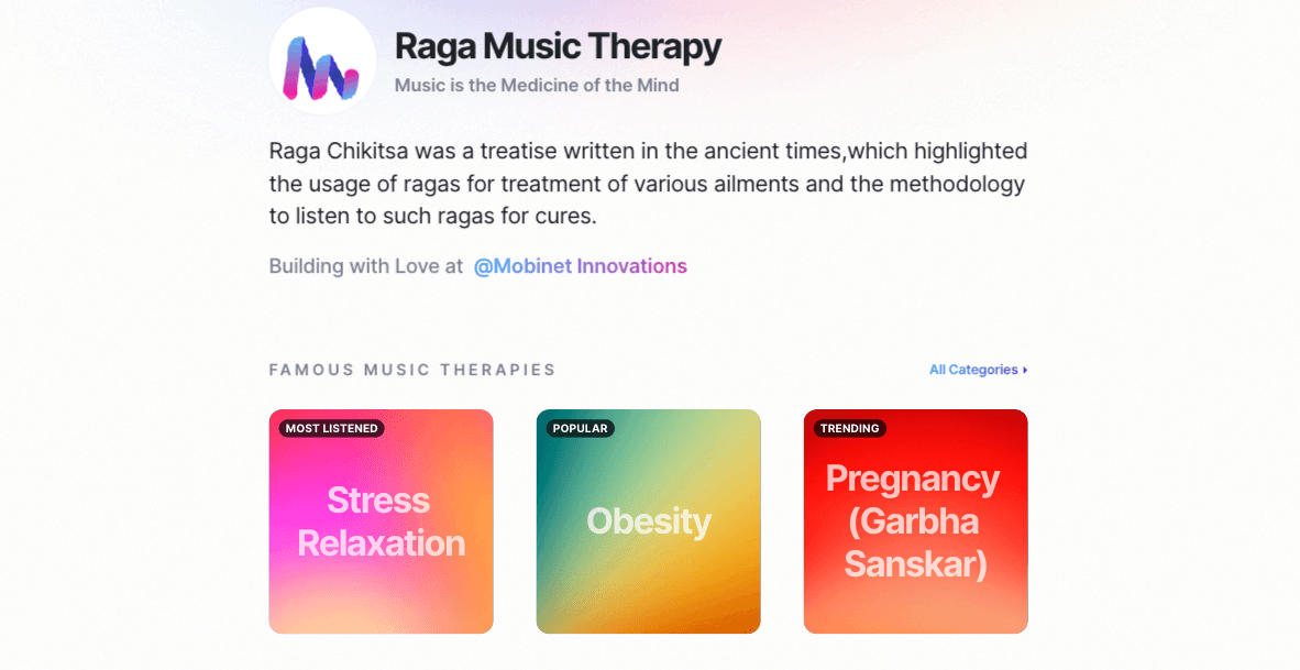Raga Music Therapy