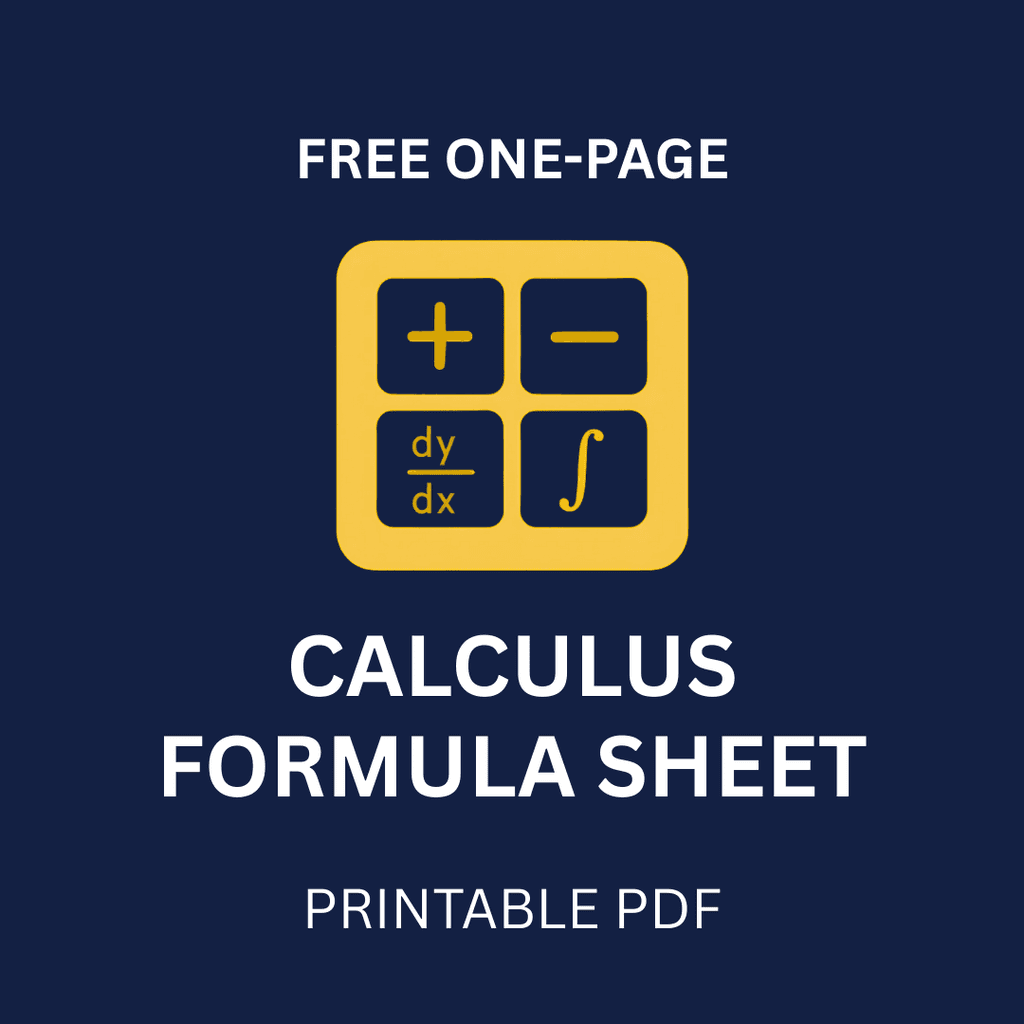 Free One-Page SAT Math Formula Sheet | Printable PDF