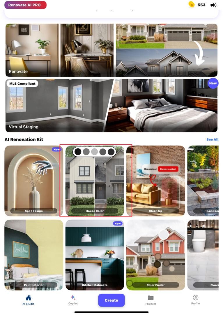 How can I upload a picture of my house and try paint colors? - Renovate AI - Home Design