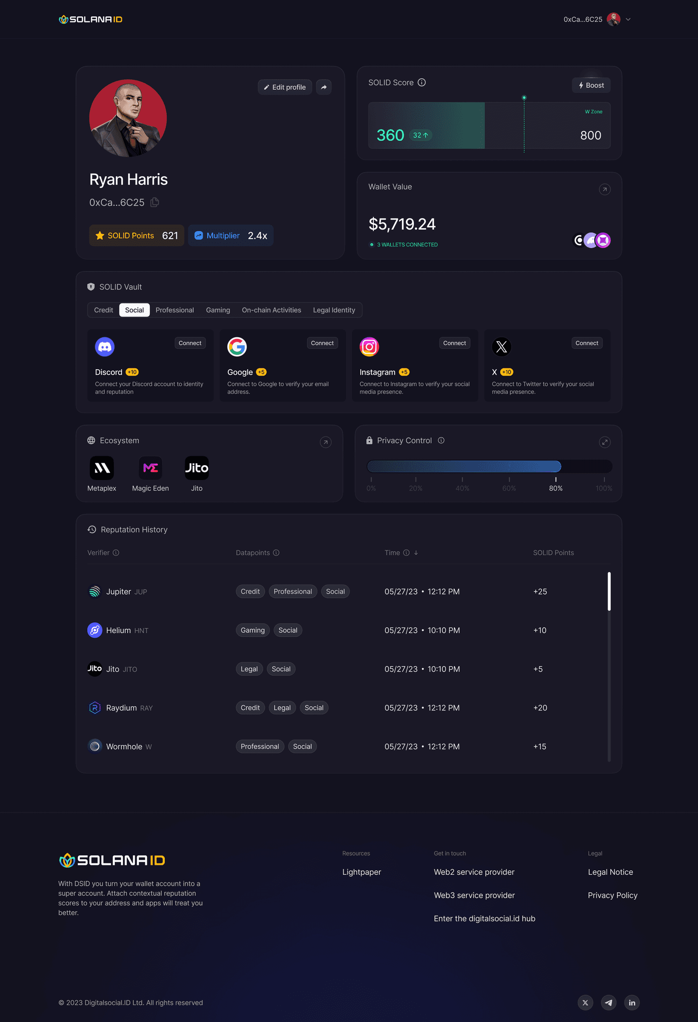 Solana ID - Personal Perks On-Chain