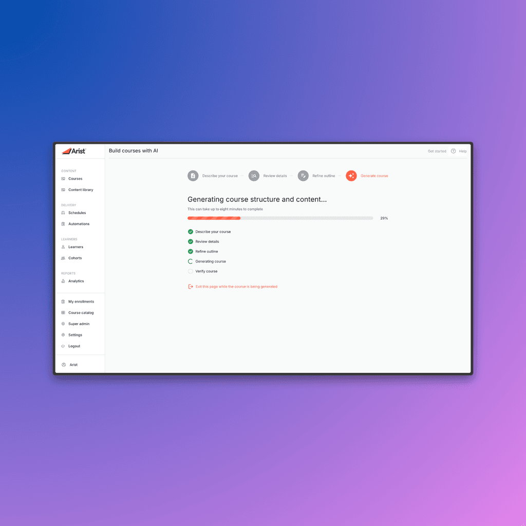 The Ultimate AI Course Creator for Employee Training - Arist