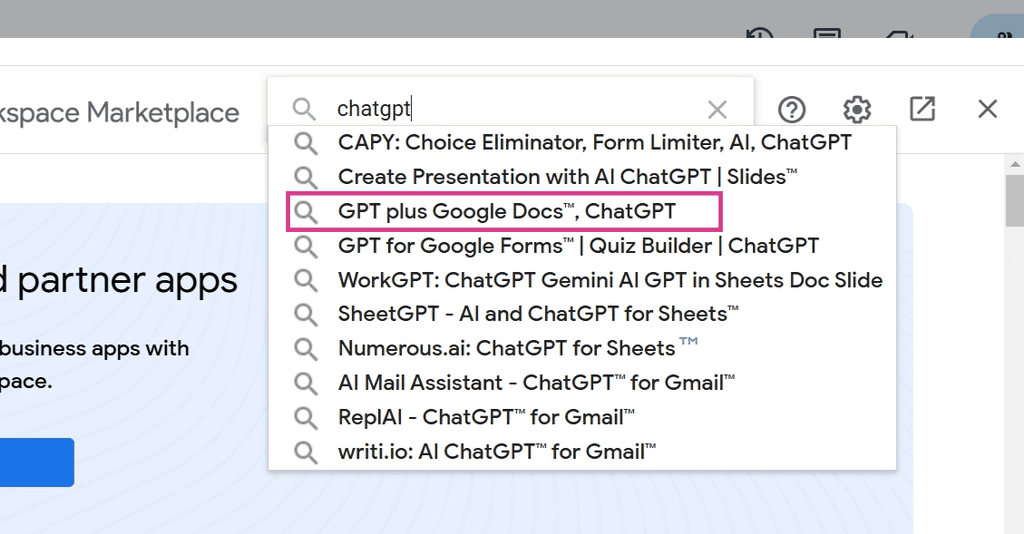 How to integrate ChatGPT with Google Docs