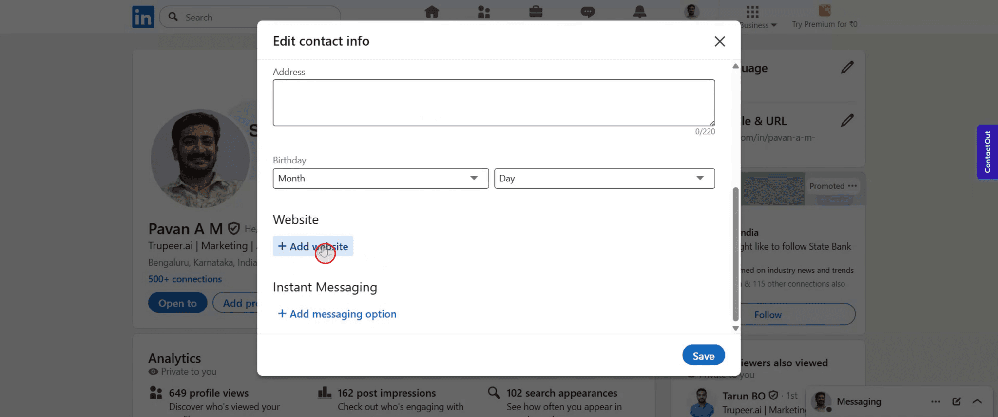 How to Add Github to LinkedIn - 1 minute video guide