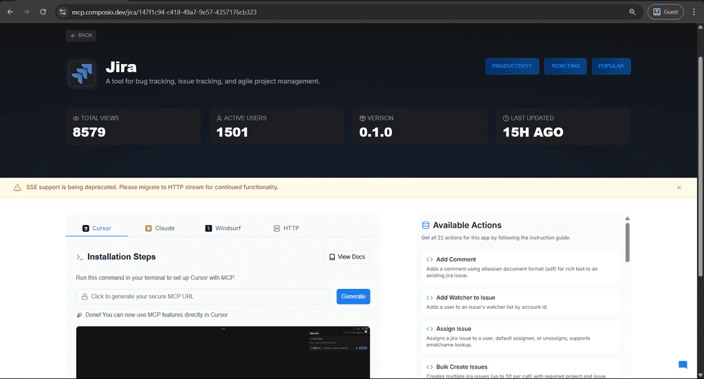 How to connect Jira MCP and Claude Code for effortless project management - Composio