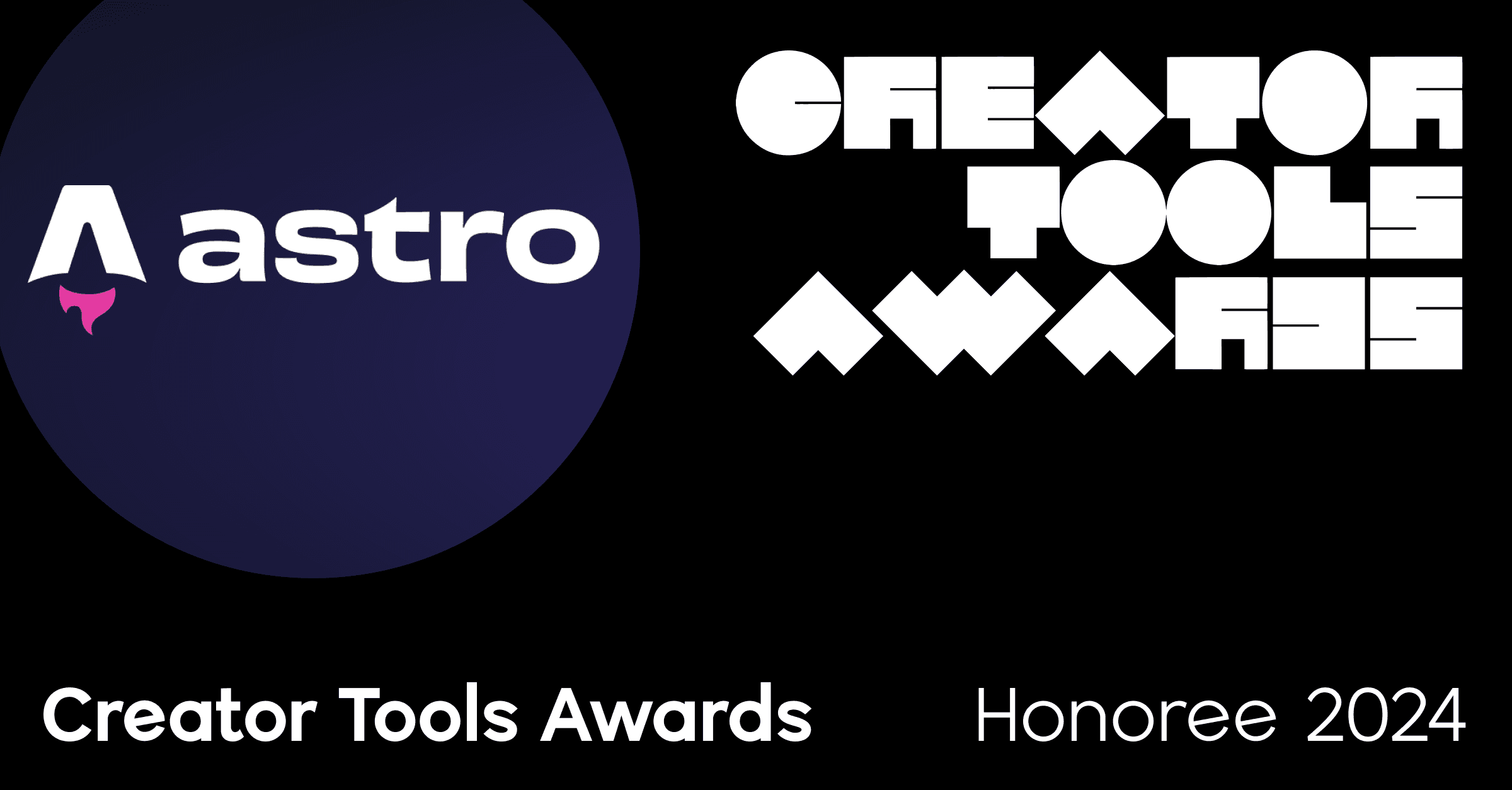 Astro – Honors – Creator Tools Awards