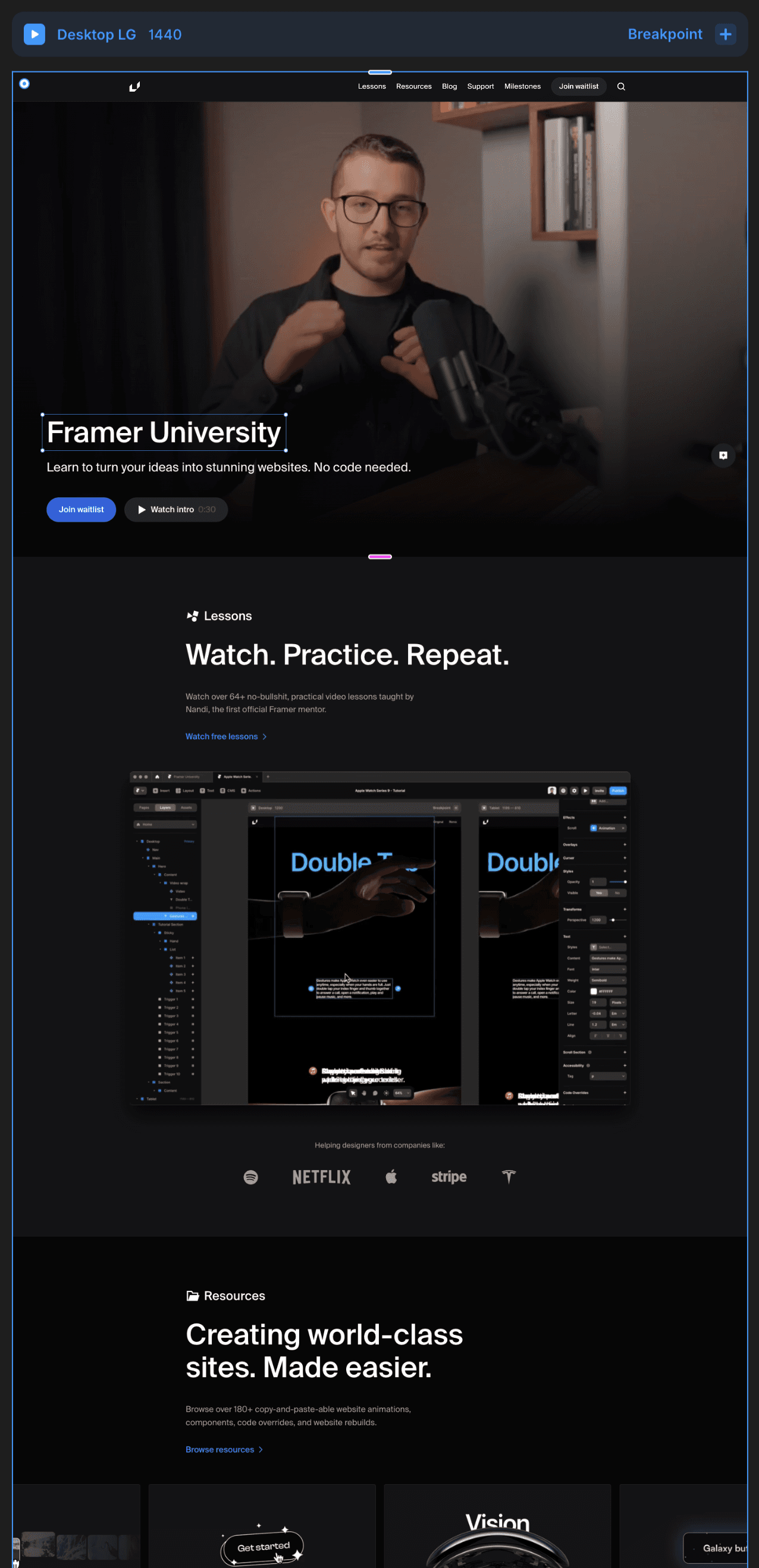 Animations in Framer by Framer University