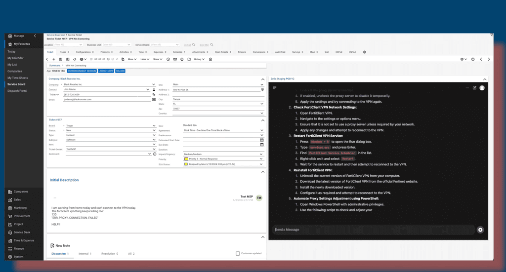 AI Copilot for ConnectWise - Bankai - Framer Agency Website Template