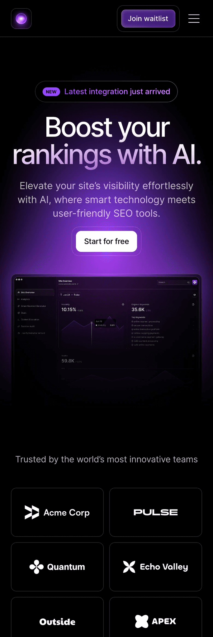Free AI Startup Website UI Kit for Framer and Figma