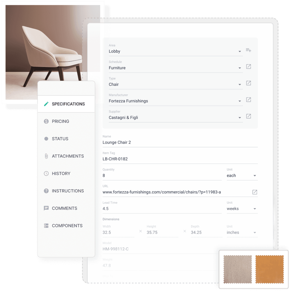 Better FF&E Specification Software