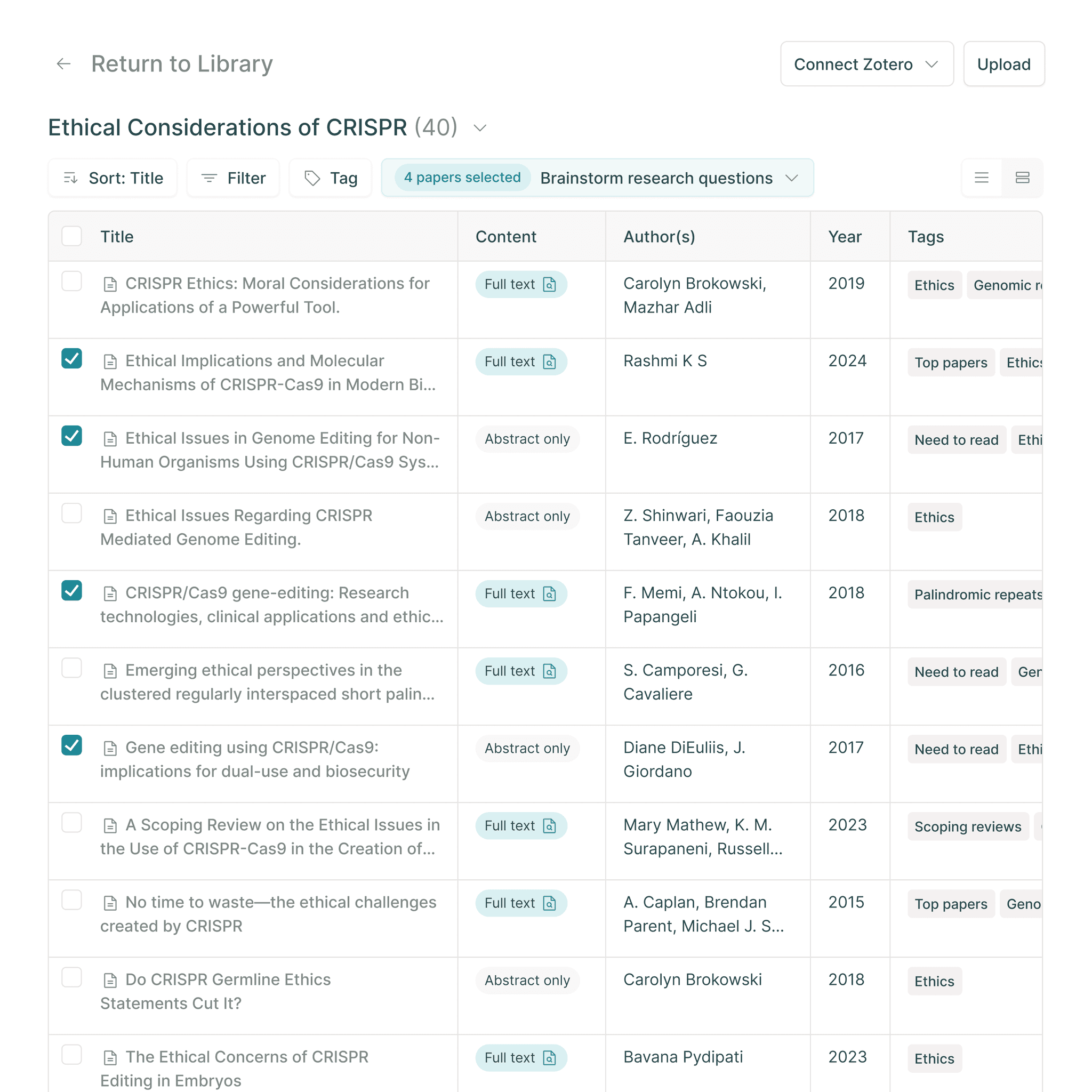 Library | Elicit: Al for scientific research