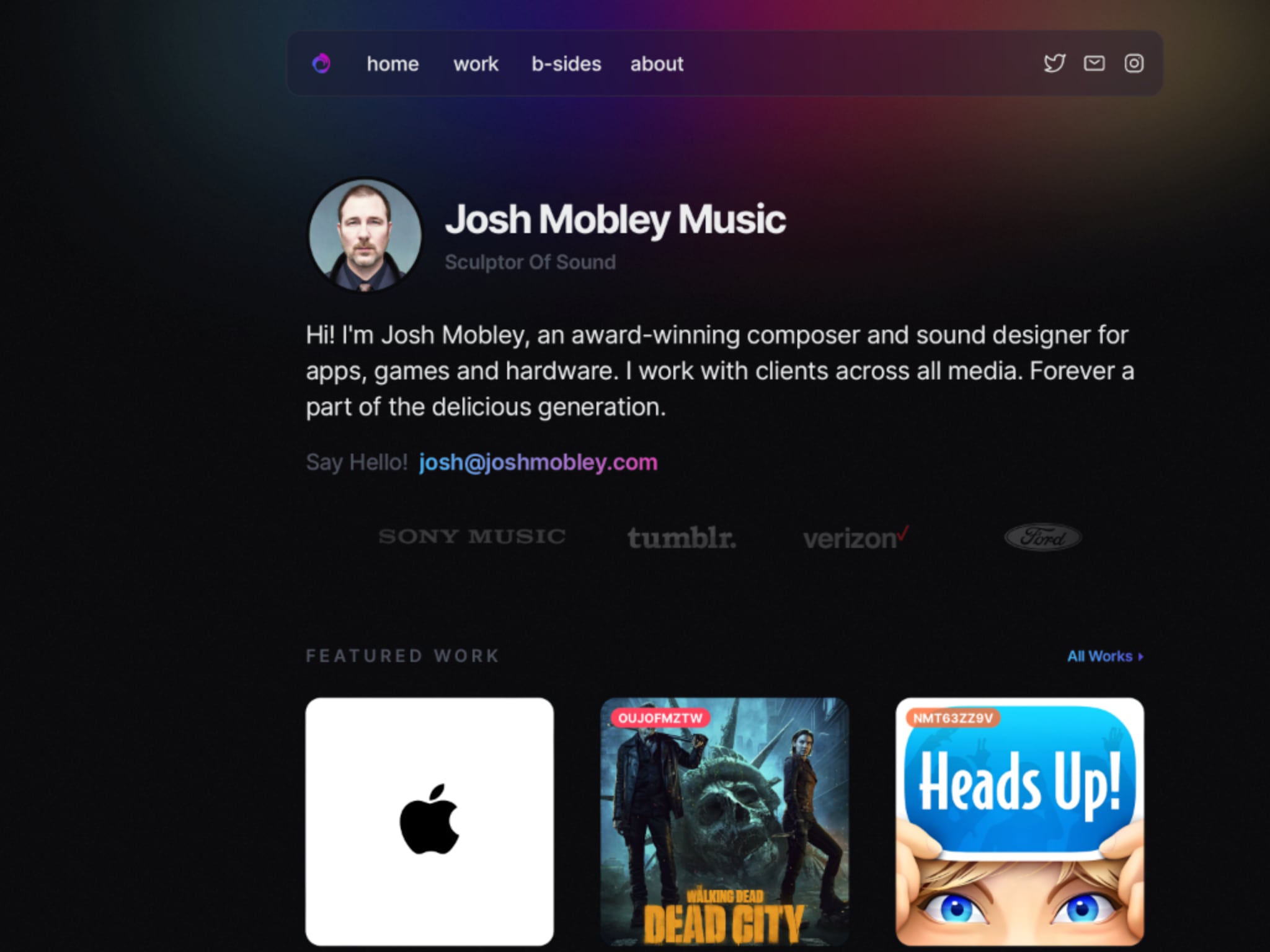 All Works - Josh Mobley Music