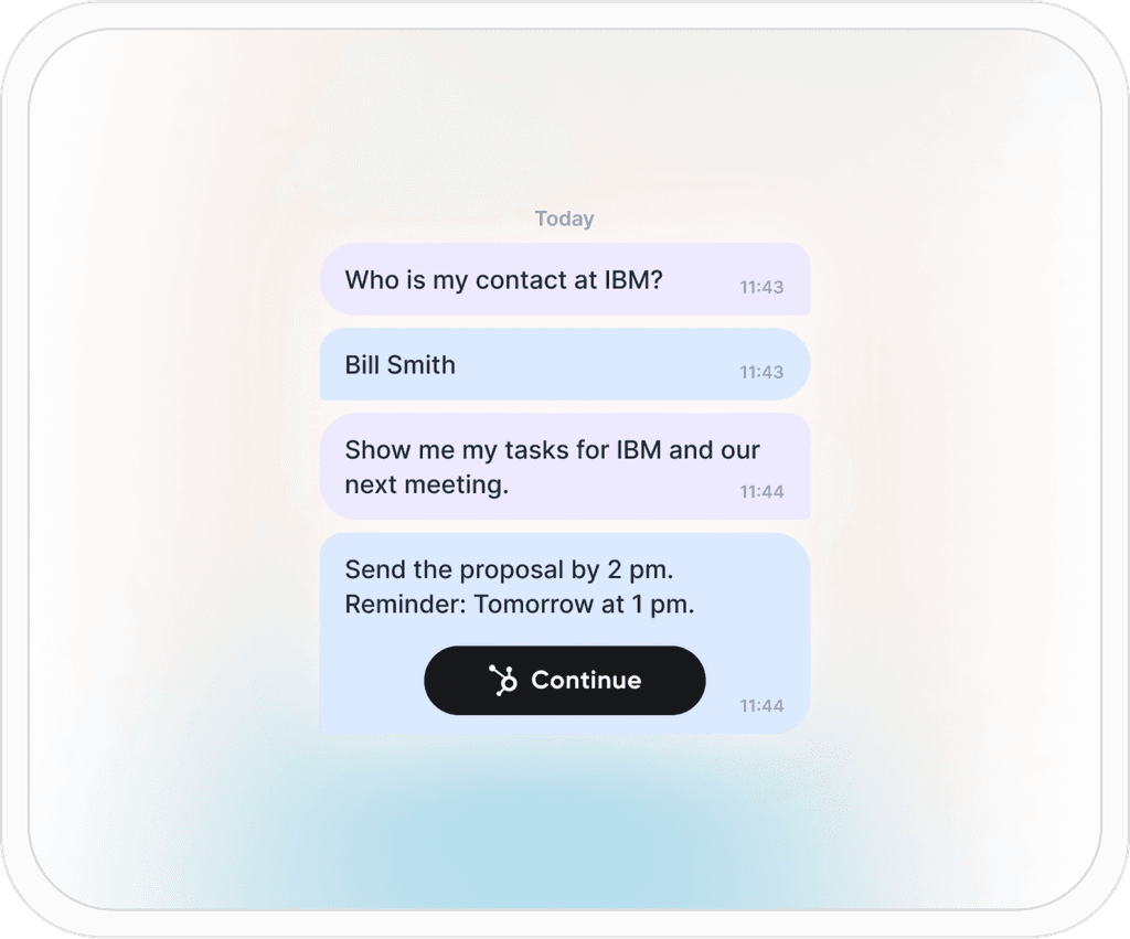 Update your CRM with Voice and Text | Hints CRM AI Assistant