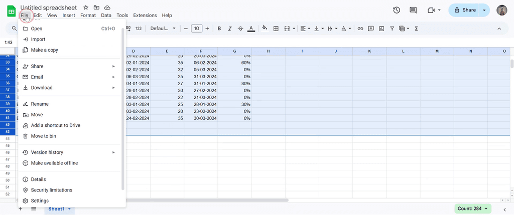 How to save Google Sheets - 1 minute video guide