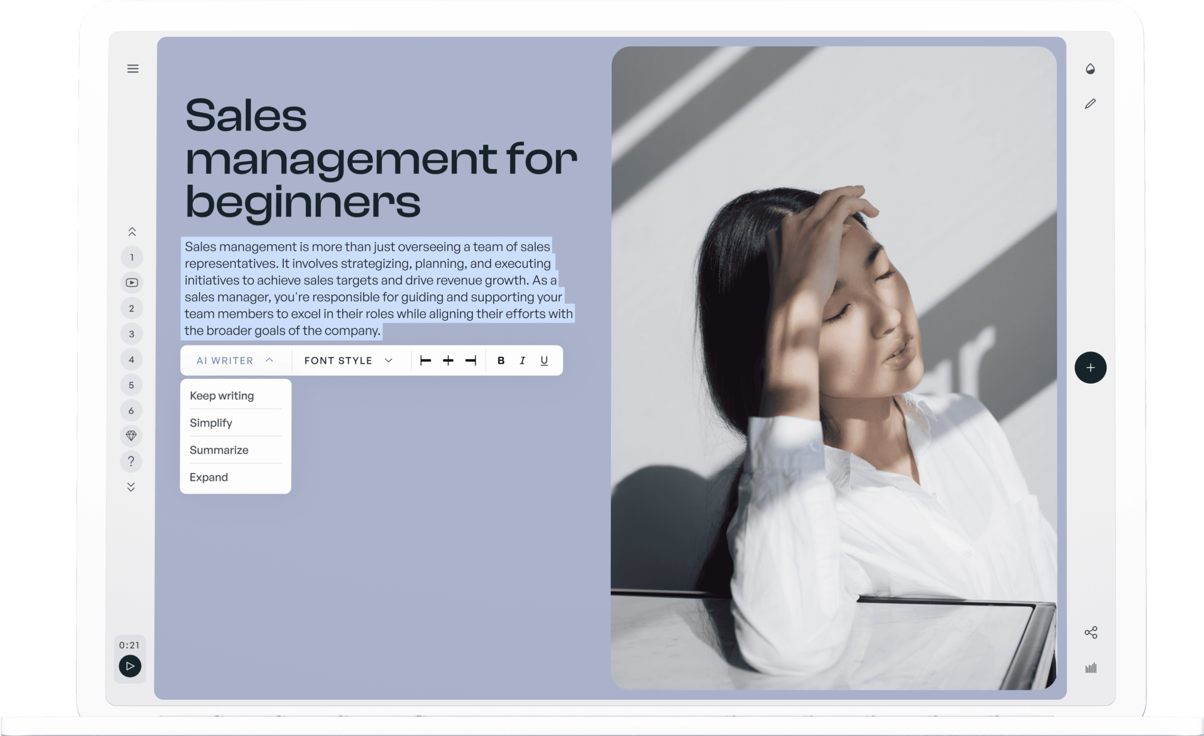 Develop engaging courses with the help of AI.