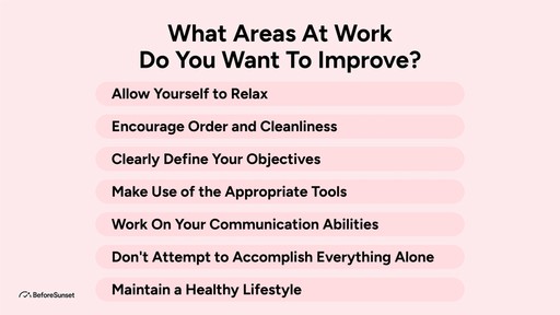 Areas of Improvement at Work