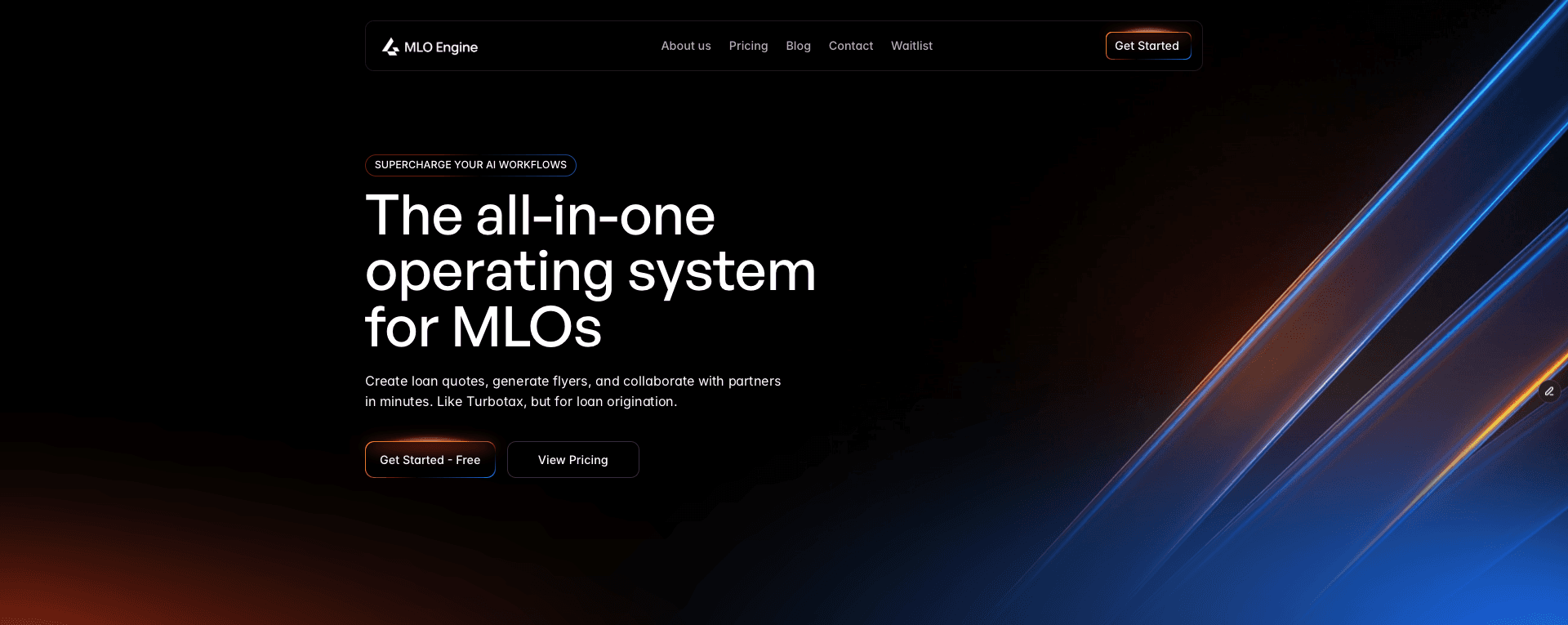 What is MLO Engine? - Fluence AI – SaaS & AI Startup Template